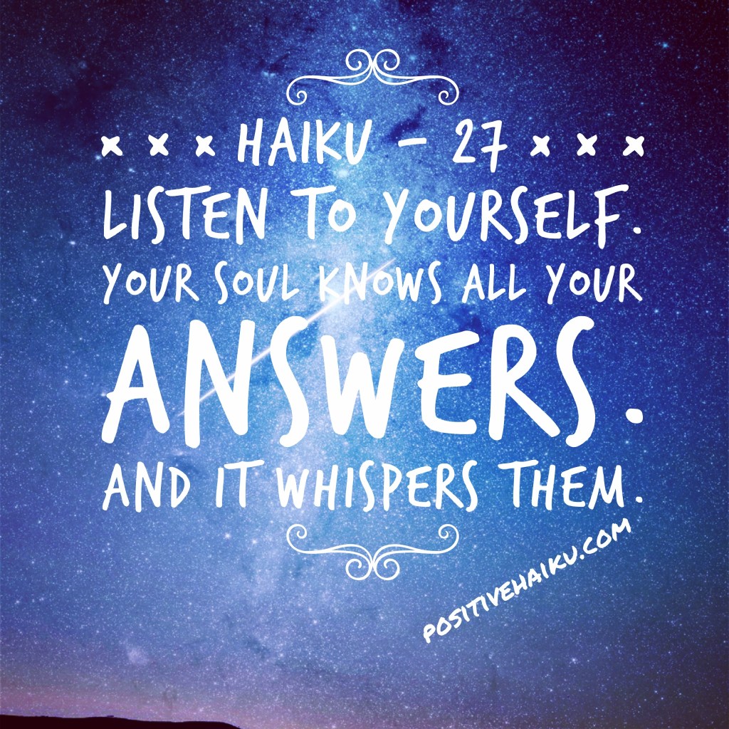 haiku – 27 – Positive Haiku